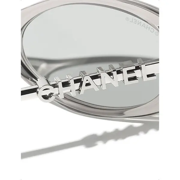 Chanel Oval-frame Acetate Sunglasses