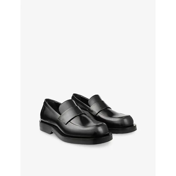JIMMY CHOO Buff Leather Loafers