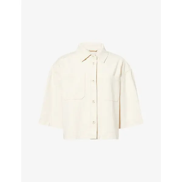 Max Mara Short Sleeves Relaxed Denim Jacket