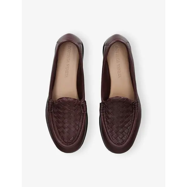 Bottega Veneta Intrecciato Leather Loafers