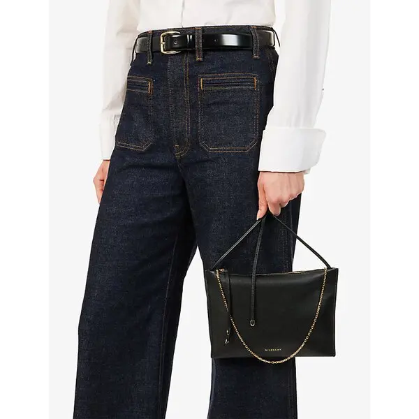 Givenchy Voyou Mini Leather Crossbody Bag - Black