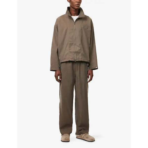 THE COUTURE CLUB Cupro Panelled Woven Trousers