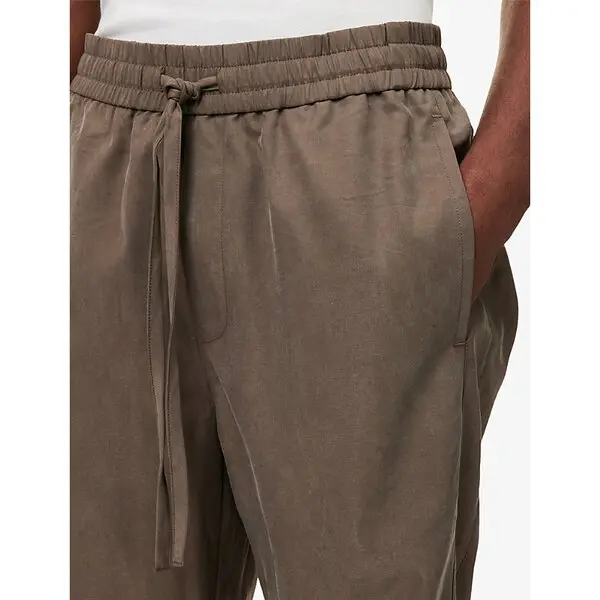 THE COUTURE CLUB Cupro Panelled Woven Trousers