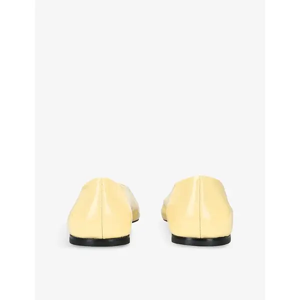 TOTEME Patent-leather Ballet Flats - Yellow