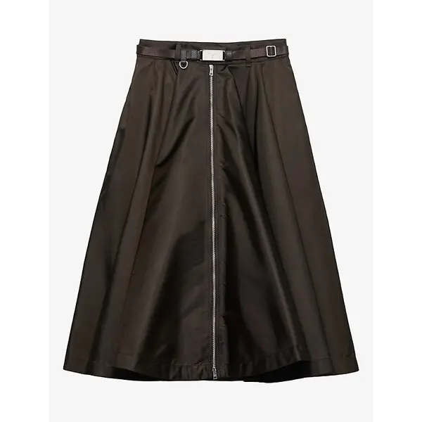 Prada Re-nylon Midi Skirt - Brown
