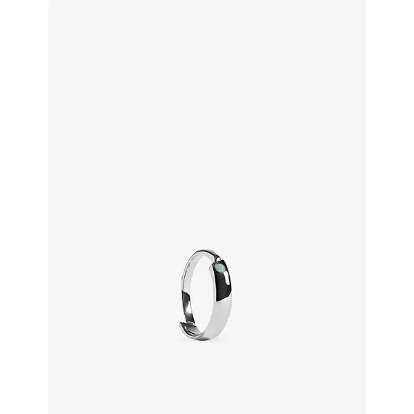 Monica Vinader Sterling And Amazonite Ring