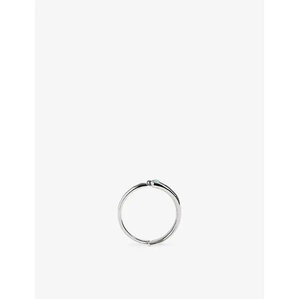 Monica Vinader Sterling And Amazonite Ring