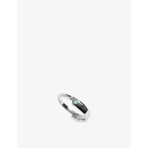 Monica Vinader Sterling And Amazonite Ring