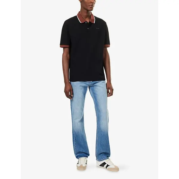 7 For All Mankind Easy Straight-leg Cotton Denim Jeans