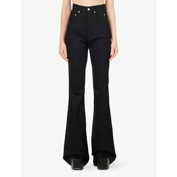 Rick Owens Bolan Flared-leg Wool-blend Trousers