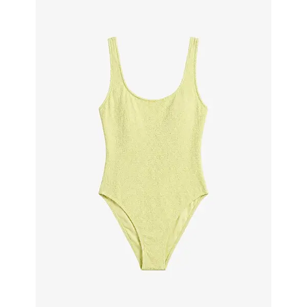 OMNES Lucia Crinkled Swimsuit - Lime