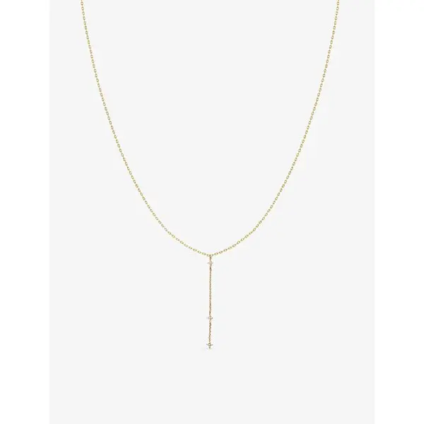 OFA Aurora Lariat 18ct Gold And Diamond Necklace