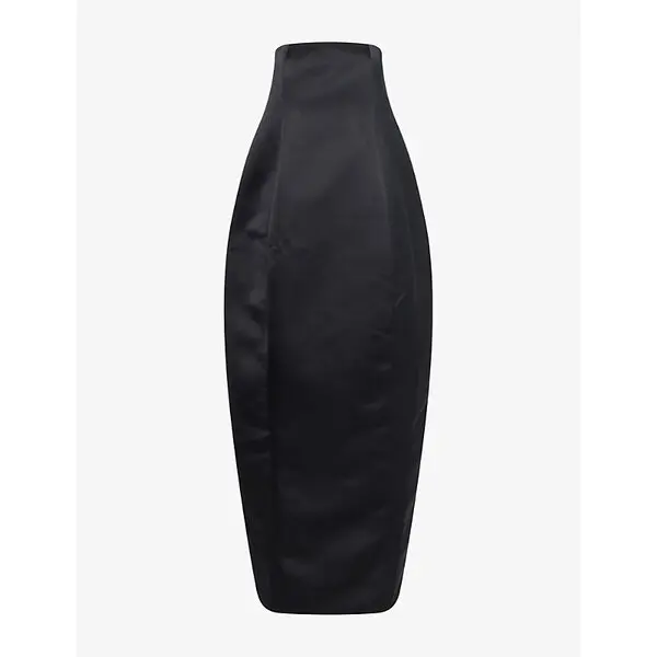REEM ALKANHAL Strapless Woven Maxi Dress
