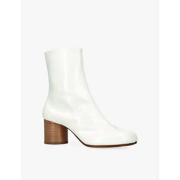 MAISON MARGIELA Tabi 60 Leather Heeled Ankle Boots