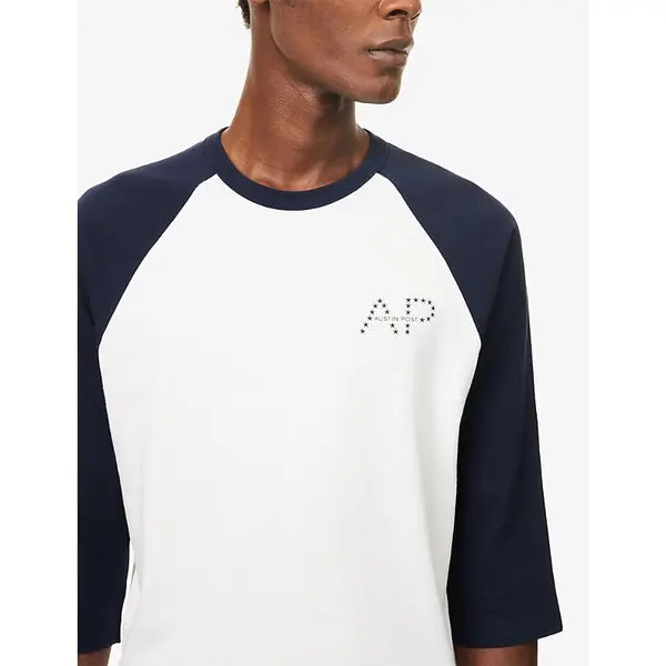 AUSTIN POST Raglan Baseball Spirit Cotton T-shirt