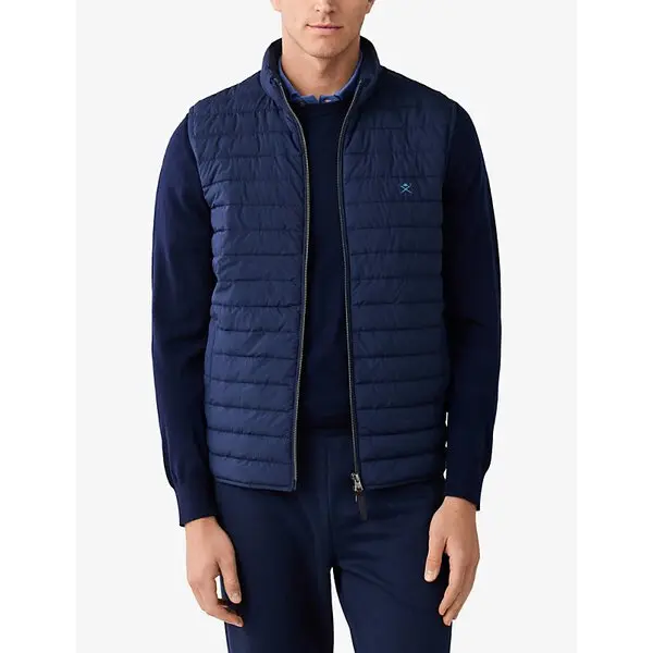 HACKETT Ultra Lightweight Logo-embroidered Shell Gilet - Old Navy