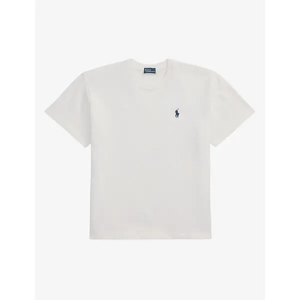 Polo Ralph Lauren Cotton T-shirt With Embroidered Logo - White