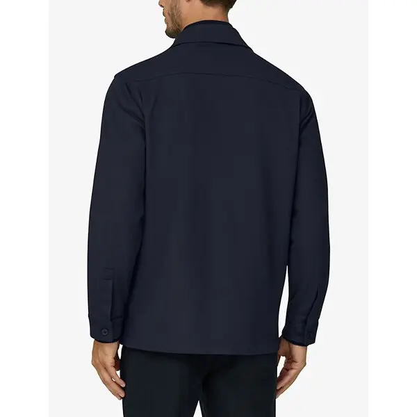 Boggi Milano Collared Zip-up Stretch-cotton Jacket