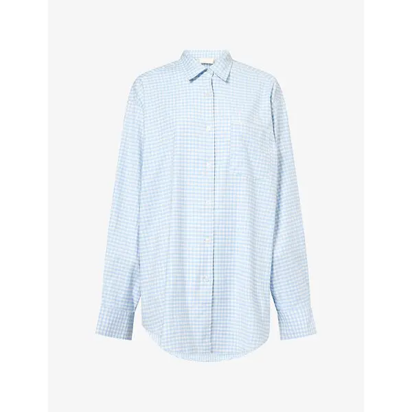 Monday Swimwear La Jolla Checked Stretch-cotton Shirt