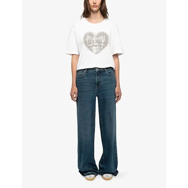 Zadig&Voltaire Eli Wide-leg High-rise Denim Jeans