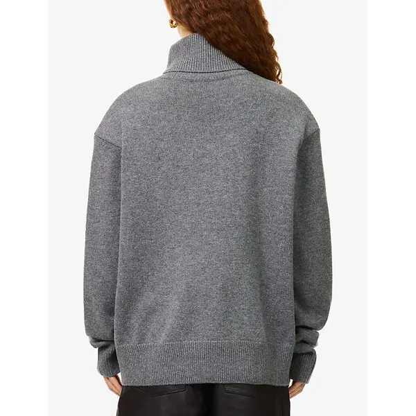THE FRANKIE SHOP Gala Turtleneck Wool-blend Jumper