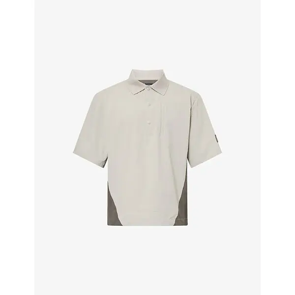 MANORS Shooter Branded Stretch-woven Polo Shirt - Dune