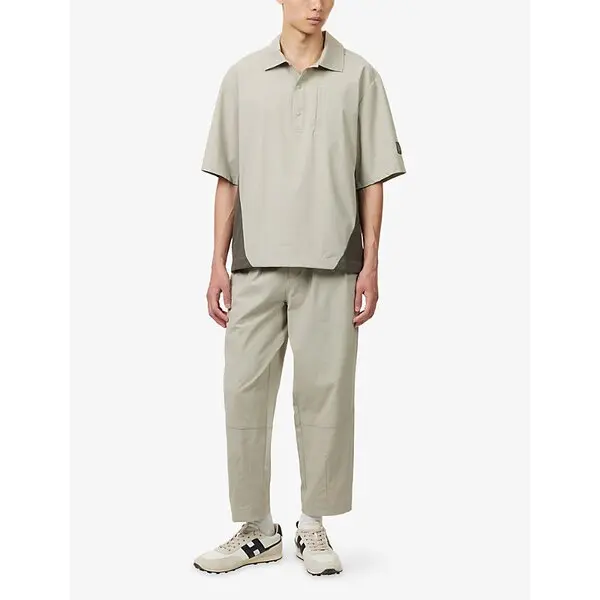 MANORS Shooter Branded Stretch-woven Polo Shirt - Dune