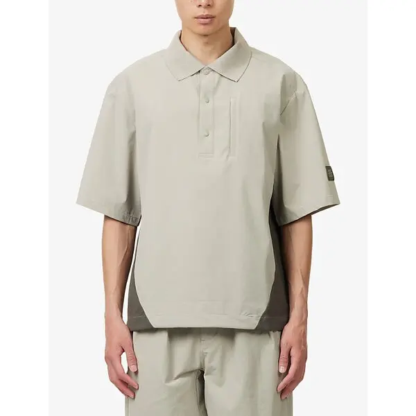 MANORS Shooter Branded Stretch-woven Polo Shirt - Dune