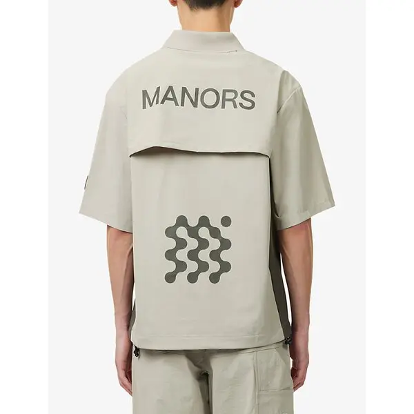 MANORS Shooter Branded Stretch-woven Polo Shirt - Dune