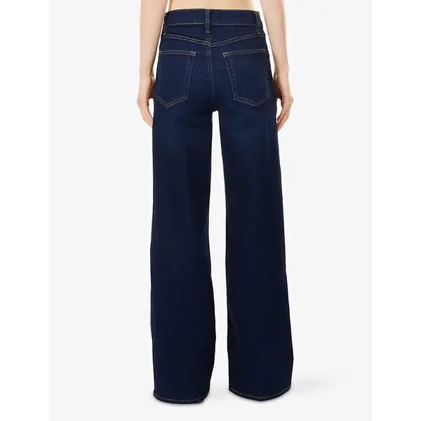 FRAME Le Slim Palazzo Stretch-denim Jeans - Fairway