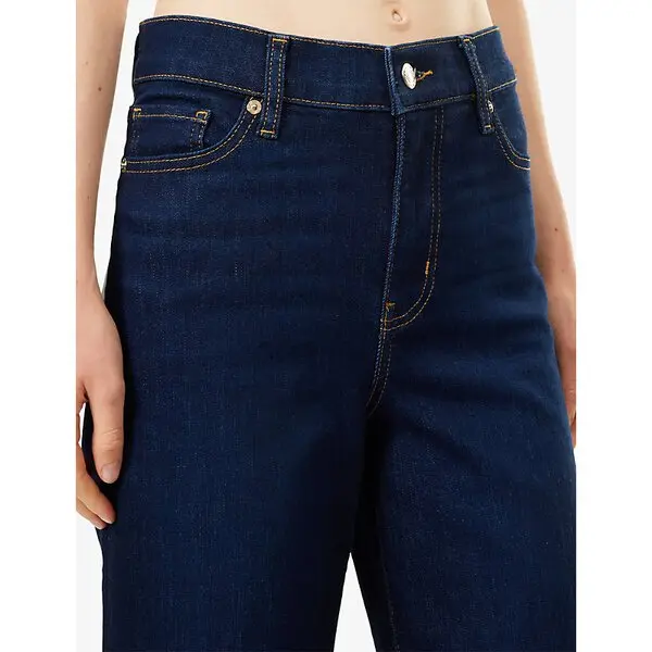 FRAME Le Slim Palazzo Stretch-denim Jeans - Fairway
