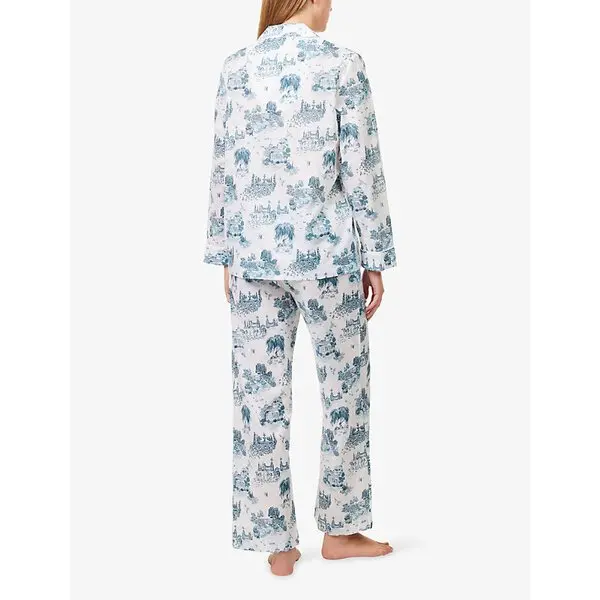 Derek Rose London Toile Printed Cotton Pyjama Set
