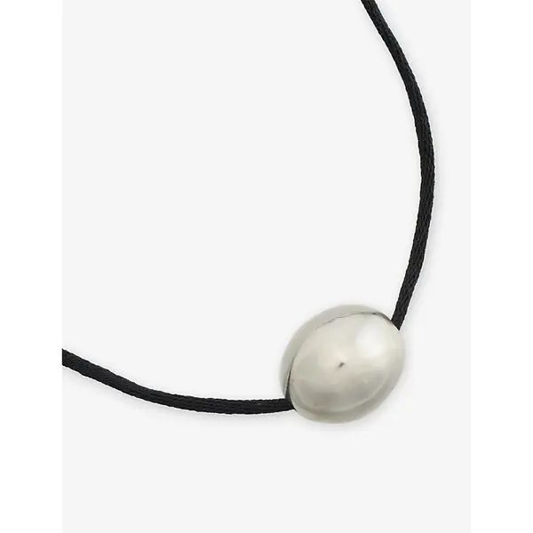 ANNIKA INEZ Ellipse Pendant Necklace - Silv