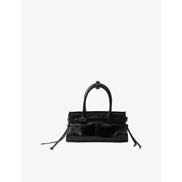 Prada Leather Mini Shoulder Bag - Black