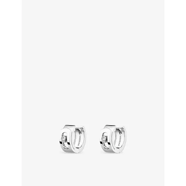 Messika Move Noa 18ct Gold And 0.30ct Diamond Hoop Earrings - White