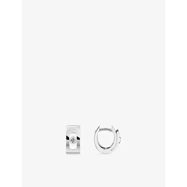 Messika Move Noa 18ct Gold Diamond Hoop Earrings