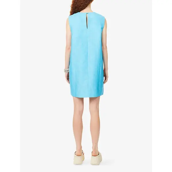ALEMAIS Lenny Linen-blend Mini Dress