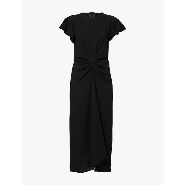 Isabel Marant Étoile Terena Ruched Woven Midi Dress