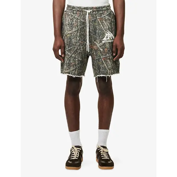 GODMADE Rhinestone Cotton Shorts