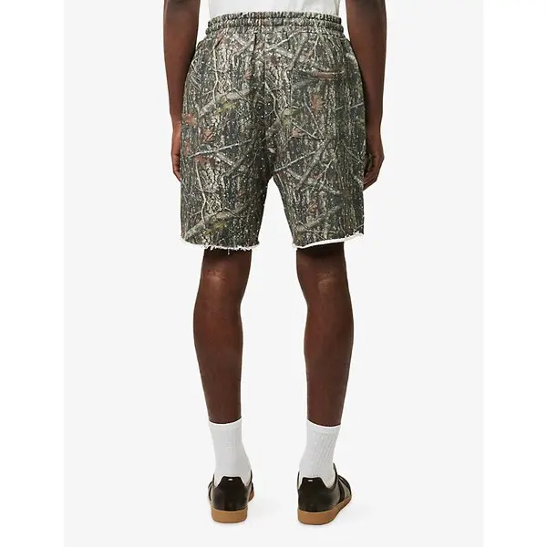 GODMADE Rhinestone Cotton Shorts
