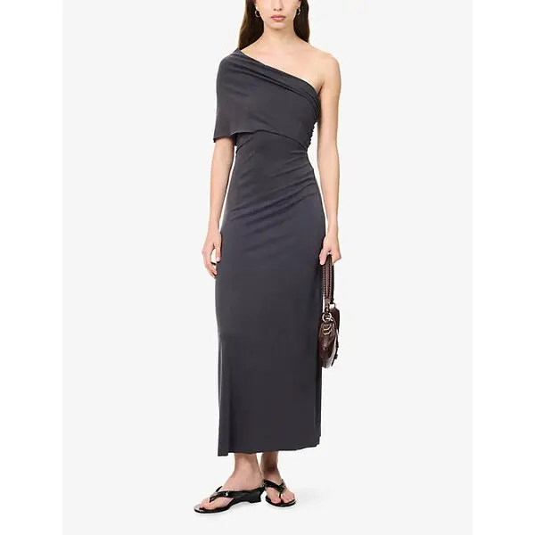SAMSOE SAMSOE Samsøe Samsøe Sleeveless Asymmetrical Draped Maxi Dress