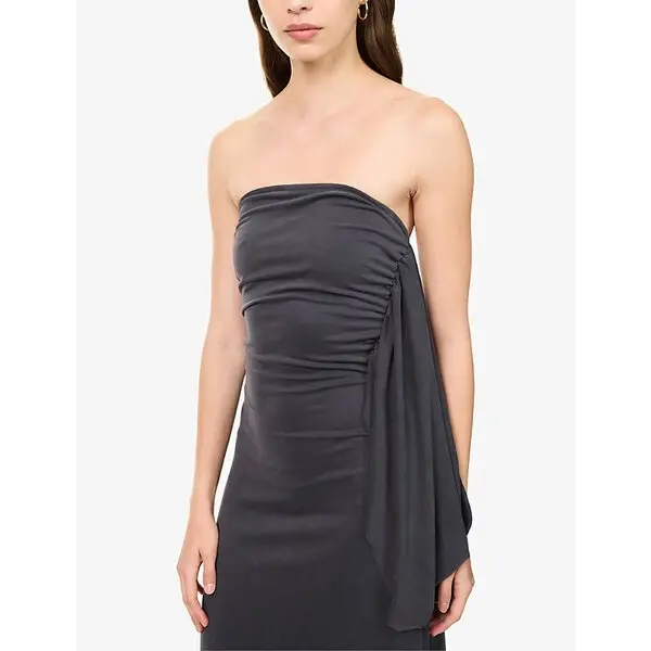 SAMSOE SAMSOE Samsøe Samsøe Sleeveless Asymmetrical Draped Maxi Dress