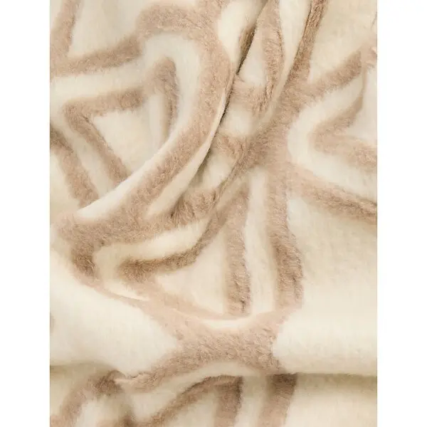 ARTFEENA Salmani Patterned Wool-blend Blanket 184cm X 150cm