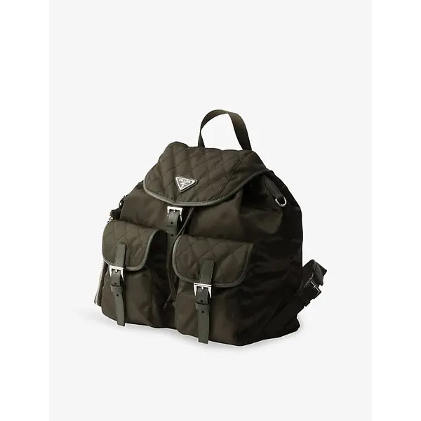 Prada Quilted Re-nylon Backpack - Green