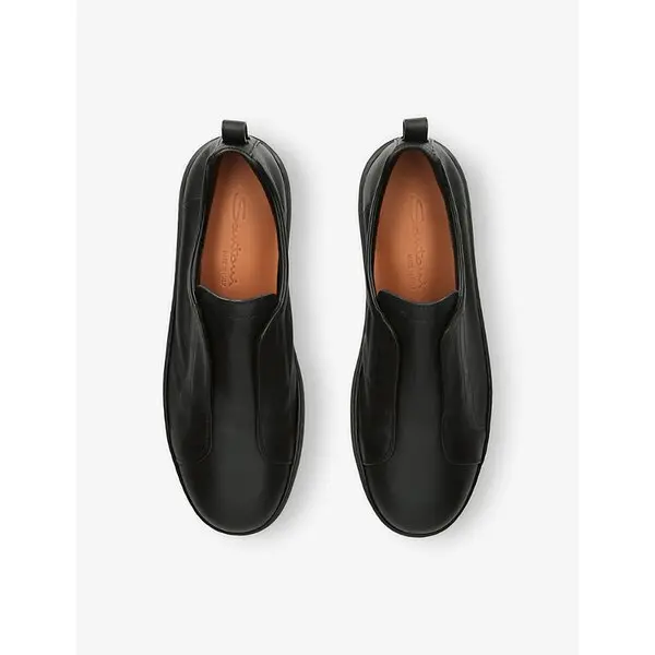 Santoni Victory Unlined Leather Trainers