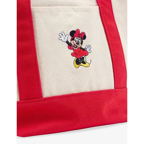 THE DISNEY STORE AT SELFRIDGES Minnie Mouse Canvas Tote Bag