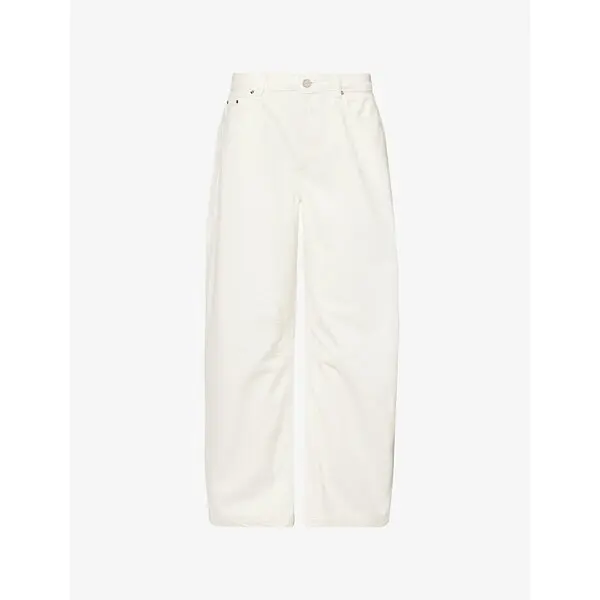 THE COUTURE CLUB Barrel-leg Cotton Denim Jeans