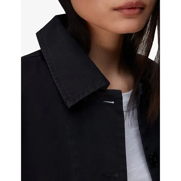 Whistles Marie Boxy Fit Cotton Jacket
