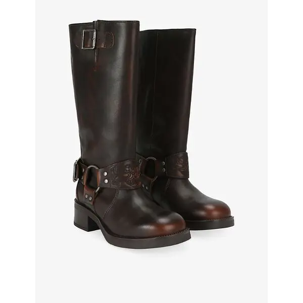 Steve Madden Bonetta High-leg Leather Boots