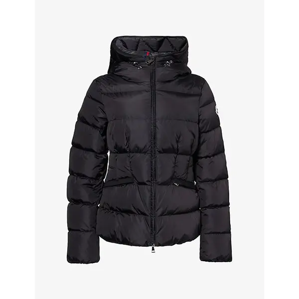 Moncler Funnel-neck Shell-down Hooded Jacket - Black